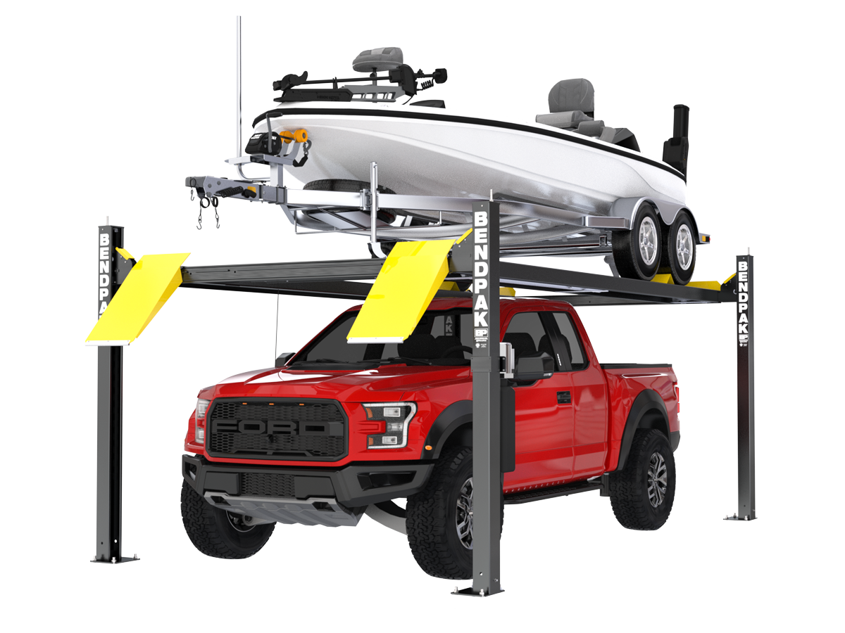 BENDPAK Four-Post Boat Lift | HD-75BXT | 7,500 lb Capacity – Garage ...